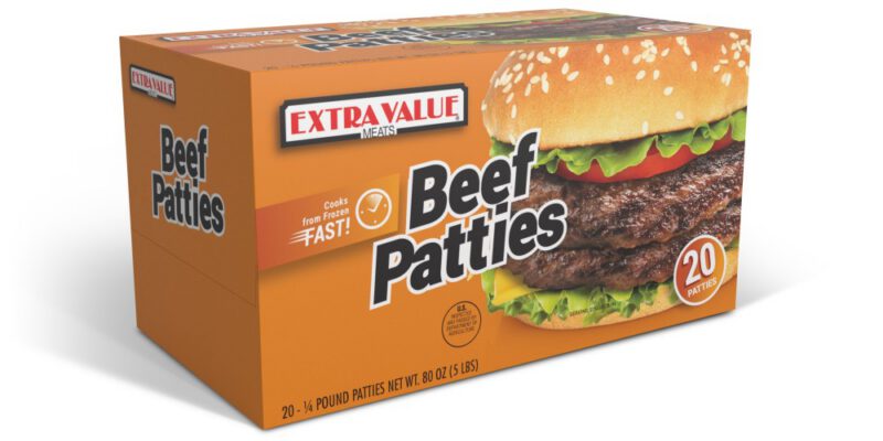Budget-Friendly Frozen Beef Patties | Extra Value Meats